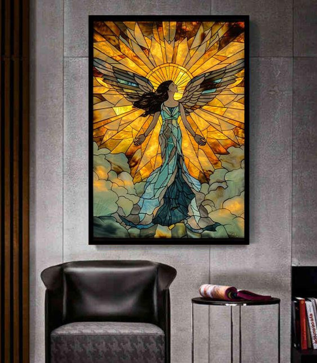 Angel Canvas , Beautiful Angel Woman Art ,christian Religion Jesus ...