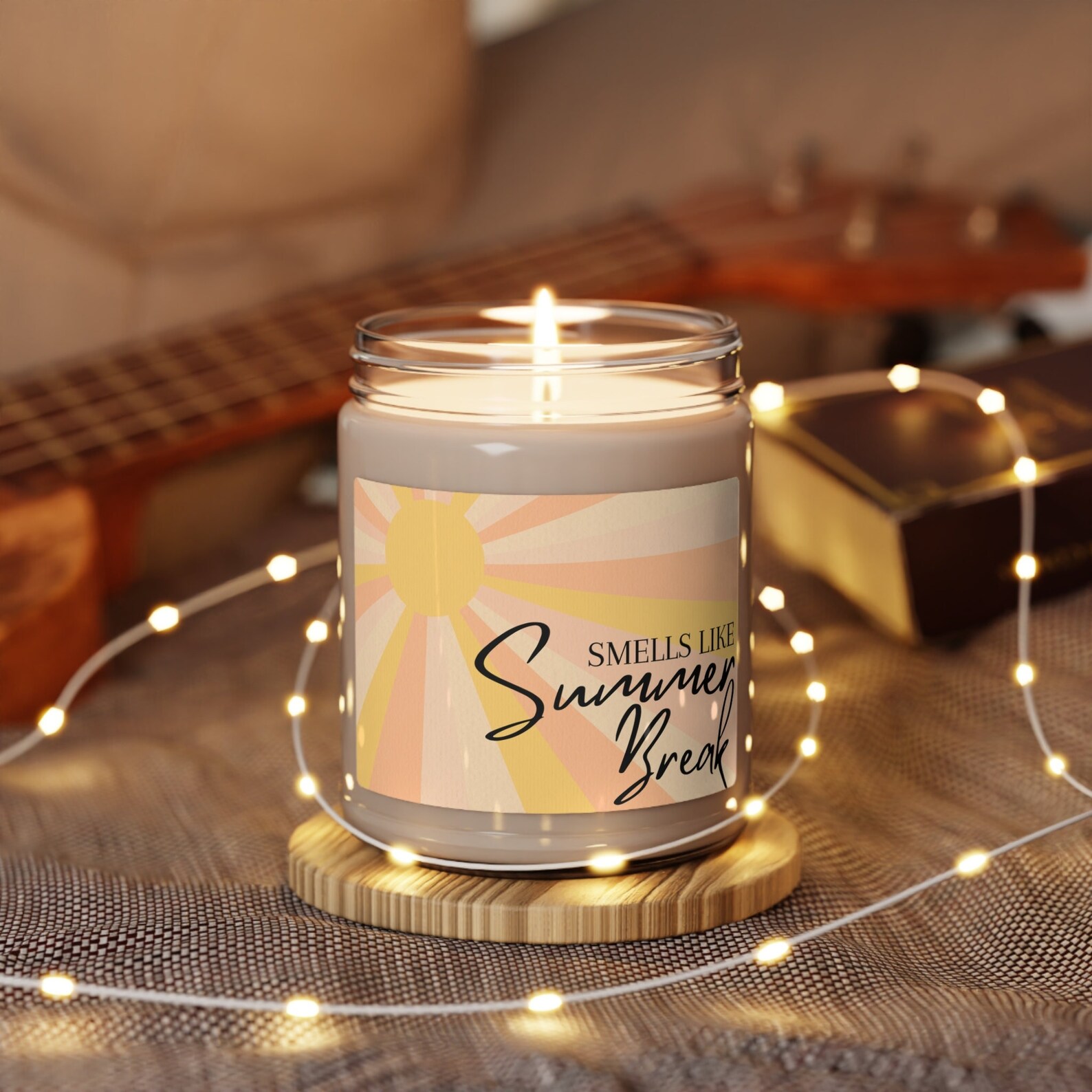 Smells Like Summer Break Scented Soy Candle 9oz, Teacher End of Year ...