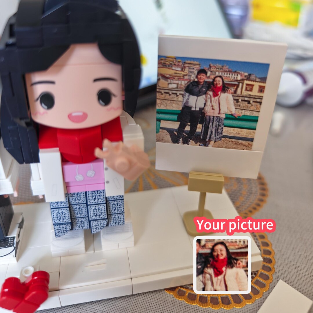 Custom Girl's Art Building Block Dolls, Personalized Full Body ...