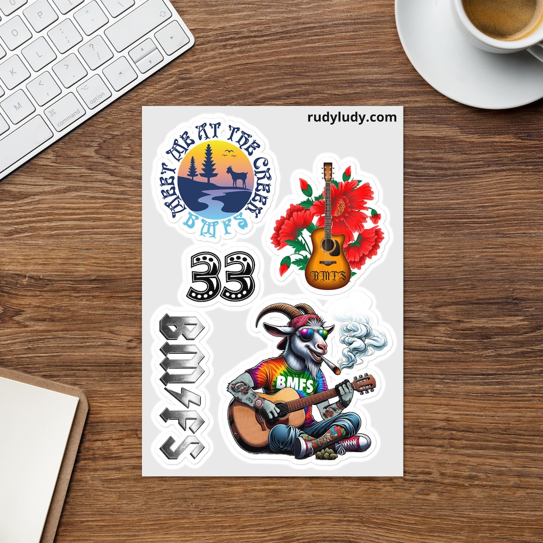 Billy Strings Stickers, Billy Strings Sticker Sheet, BMFS Sticker, BMFS ...