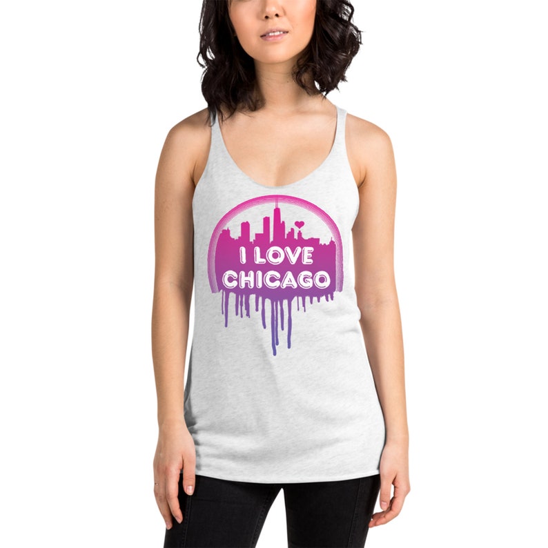 I Love Chicago Chicago Women's Chicago Tank Top Chicago - Etsy