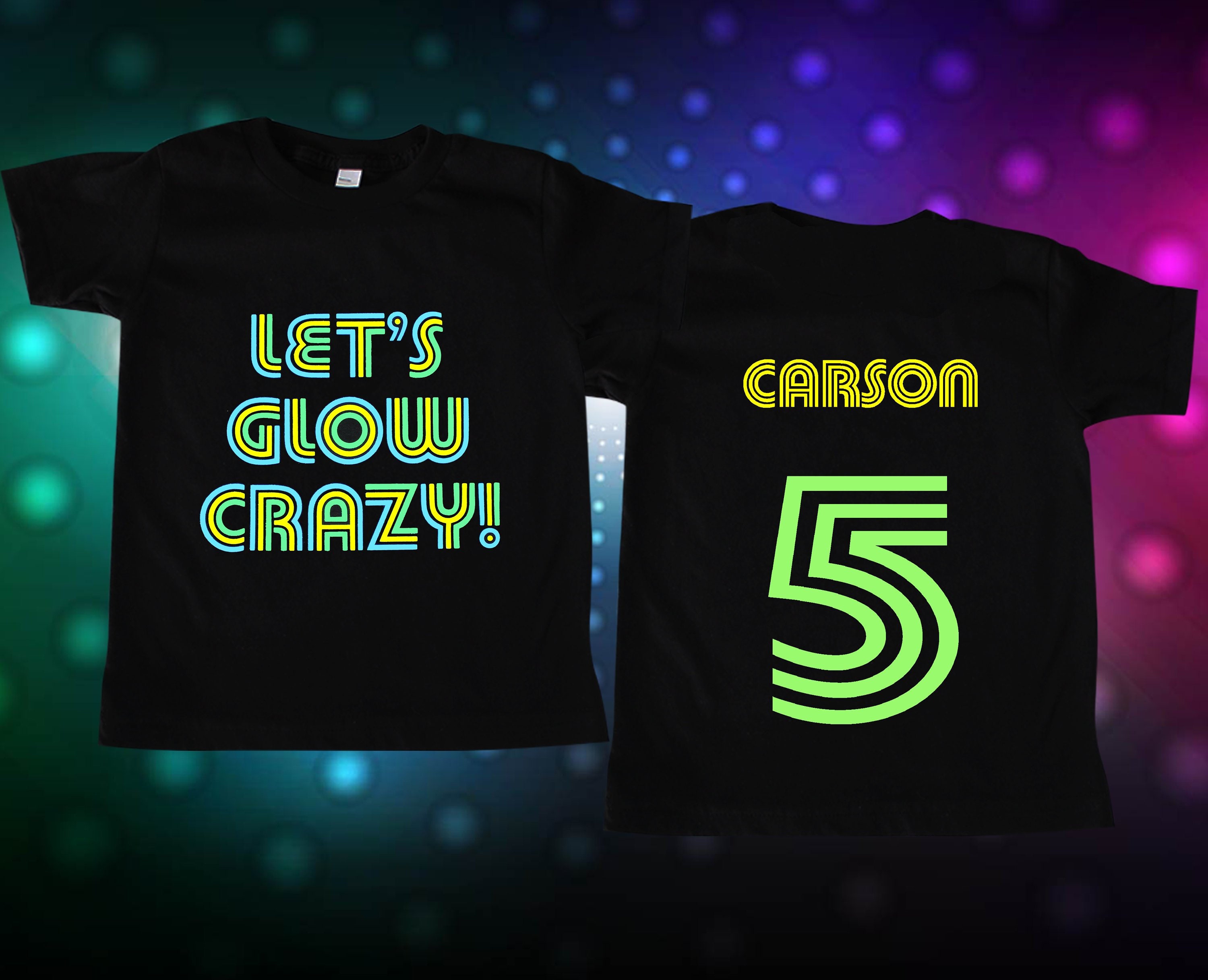Let's Glow Crazy, Glow Party Shirt, Boy Glow Party, Glow Shirt, Glow ...