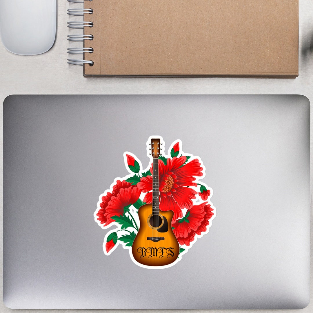 Billy Strings Guitar & Red Daisy Sticker - BMFS Vinyl Decal - Etsy