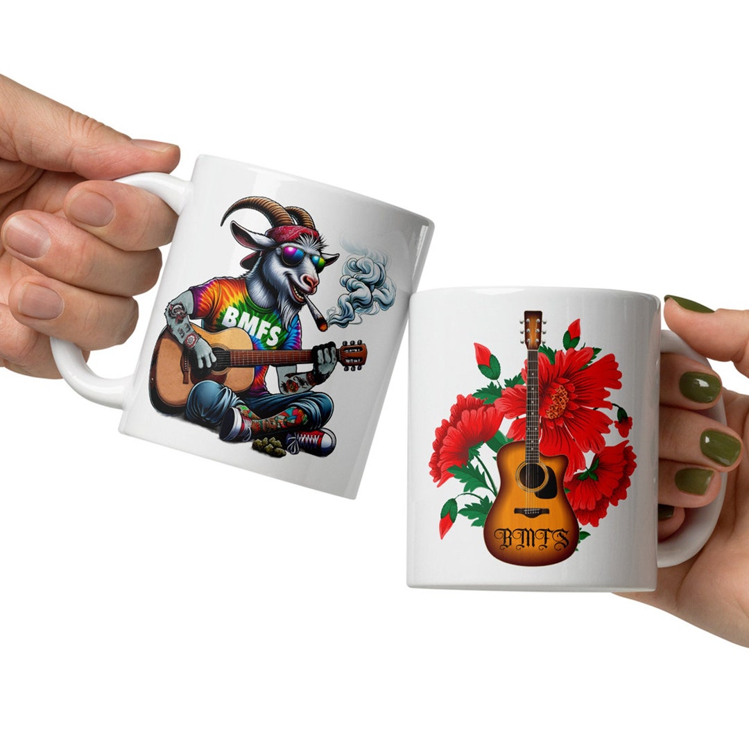 Billy Strings Mug, Billy Strings, Billy Goat and Red Daisy Designs ...
