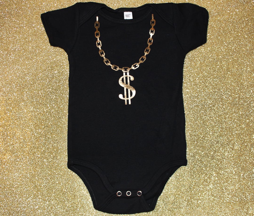Gold Chain Onesie, Gold Chain Onepiece, Gold Chain Bodysuit, Dollar ...