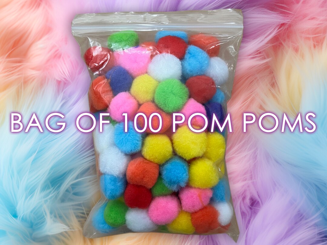 100 Pom Poms, 100 Days of School, Add on Pom Poms to Order, Pom Pom ...