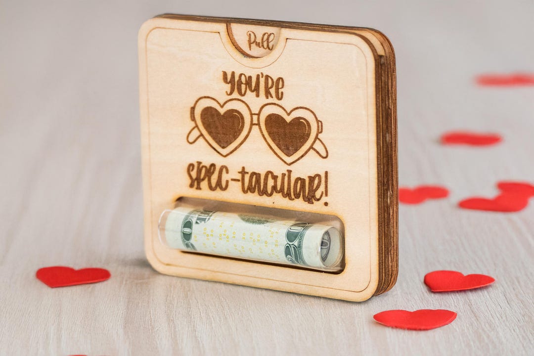Customizable Laser-engraved Money Holder | Secure Gift With Dome /cash ...