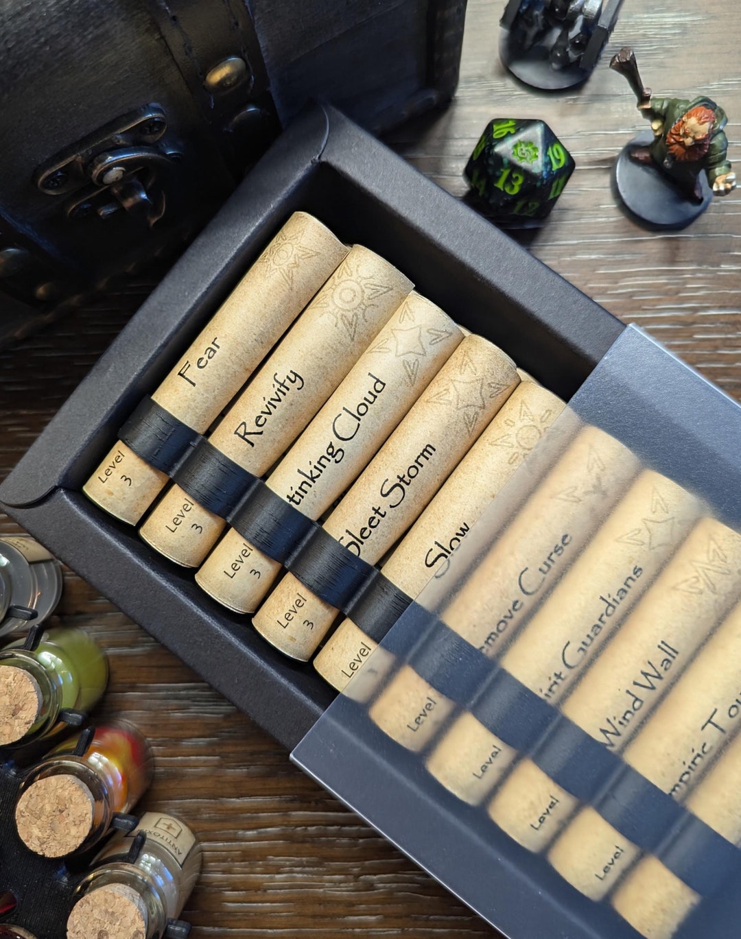 Mini Magic Spell Scroll Sets, for D&D 5e and Other Ttrpgs - Etsy