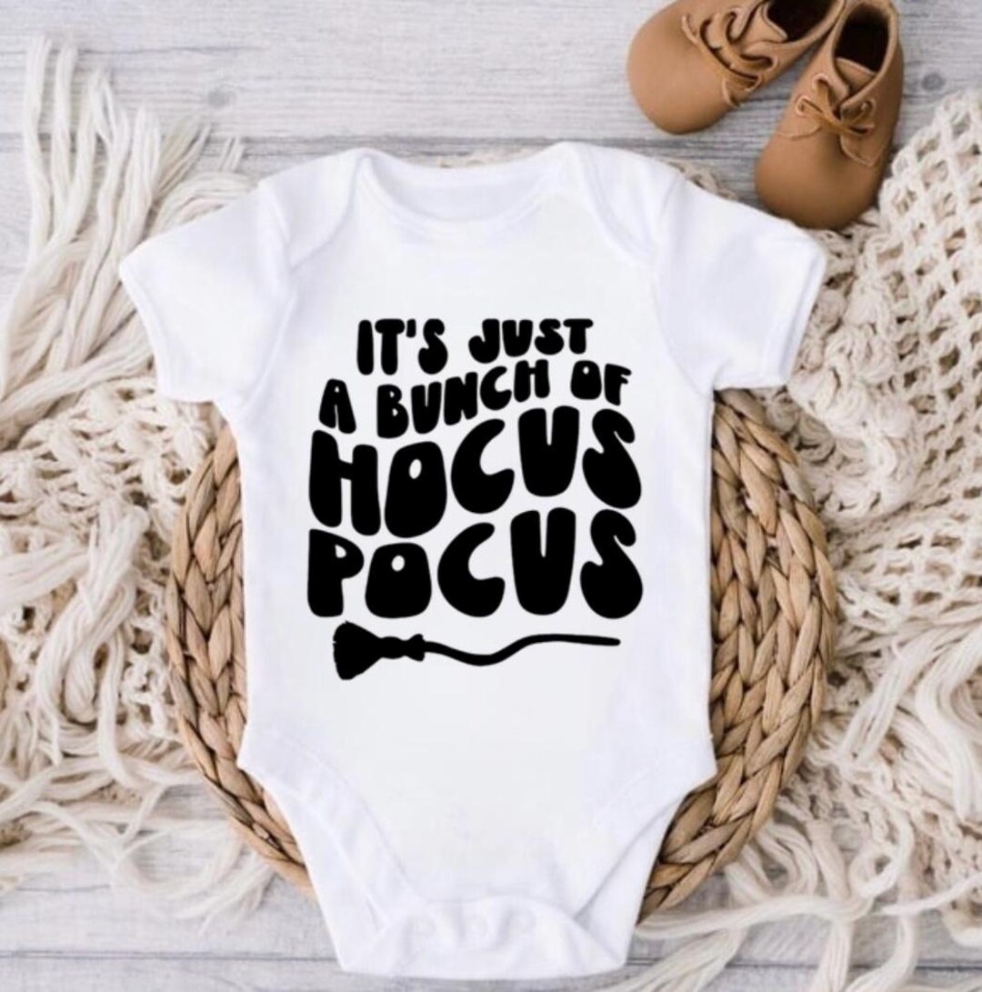 Its Just a Bunch of Hocus Pocus Baby Onesie Girls Halloween Bodysuit ...