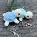 Crochet Turtle Keychain, Sea Turtle Keychain, Keyring, Bag Accessory ...
