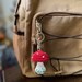 Mushroom Keychain, Crochet Mushroom Keychain - Etsy