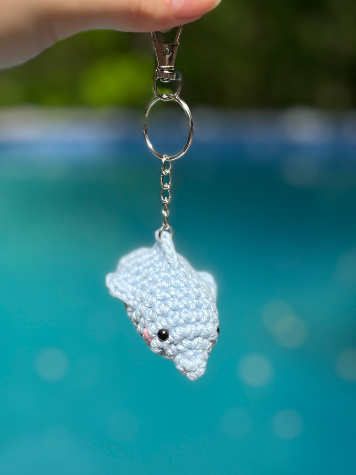 Crochet Dolphin Keychain, Dolphin Keyring, Dolphin Bag Accessory, Gifts ...
