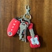 Crochet Guitar Keychain, Electric Guitar Keychain, Acoustic Guitar ...