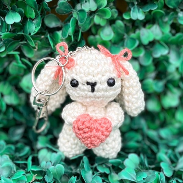 Bunny Keychain - Etsy