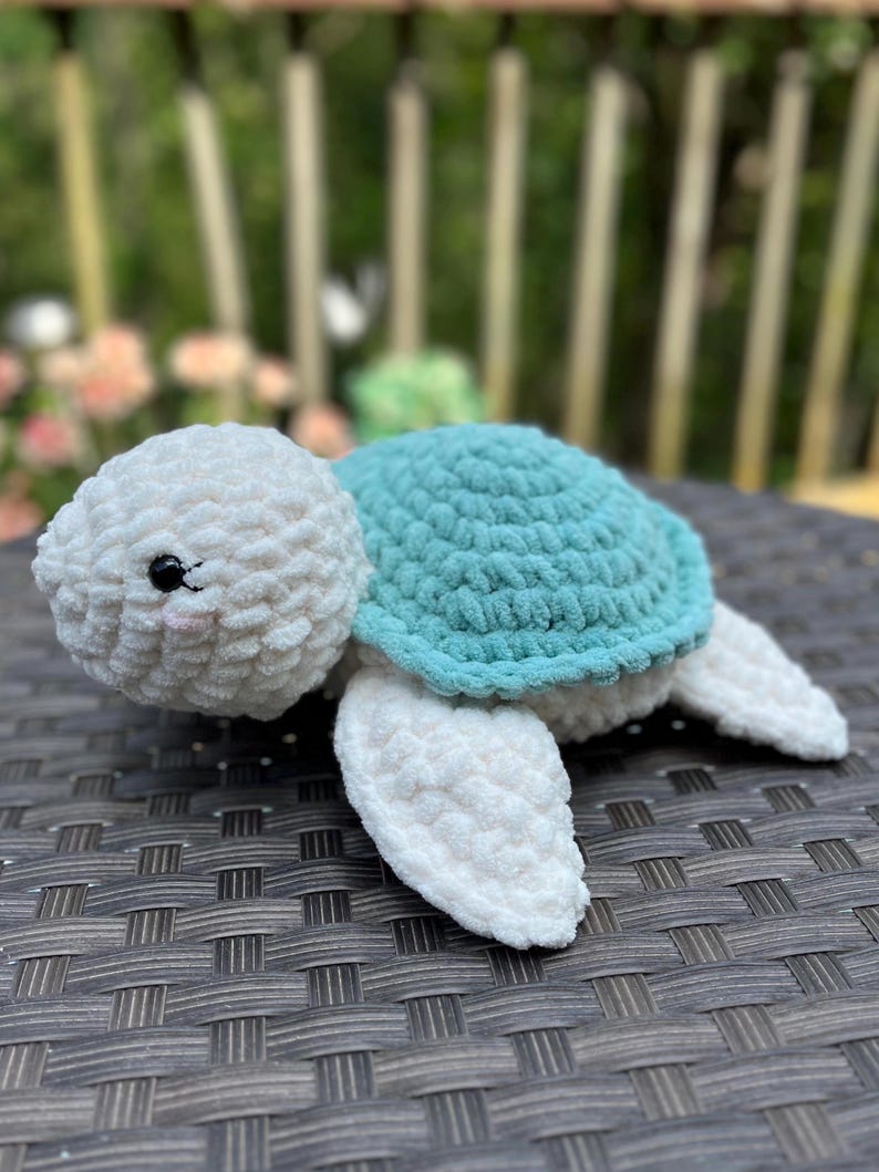 Jumbo Crochet Sea Turtle Plushie keychain Turtle Sold Separately - Etsy