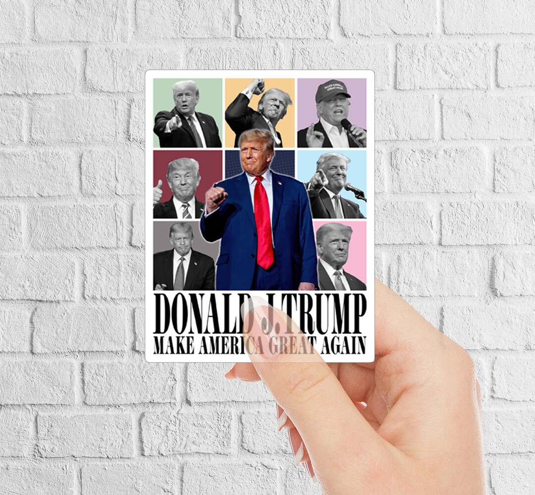 Donald Trump MAGA Sticker Patriotic Political Vinyl Decal for Trump ...