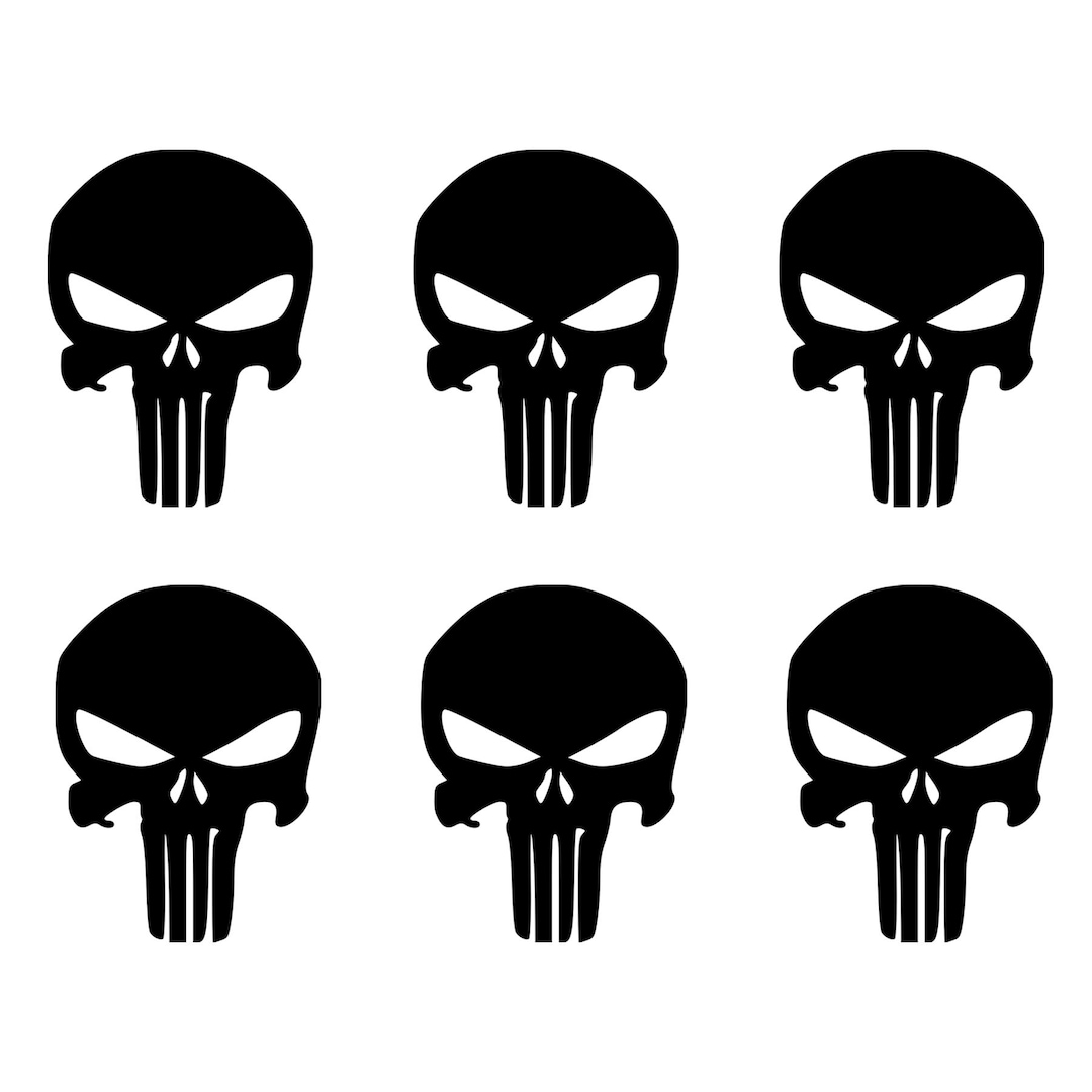 Skull Gear Vinyl Decals: Tactical Waterproof Stickers - 6 Pack - Etsy