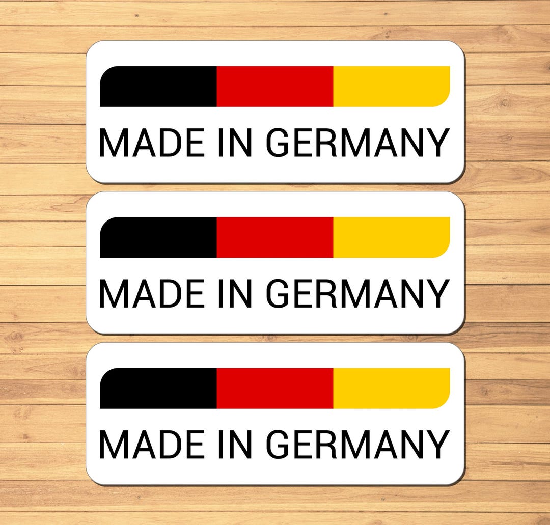 Made in Germany Sticker 3-pack | Waterproof German Flag Decal - Etsy
