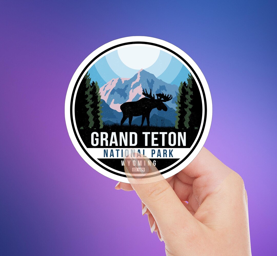 New - Grand Teton National Park Sticker - Scenic Wyoming Vinyl Decal ...