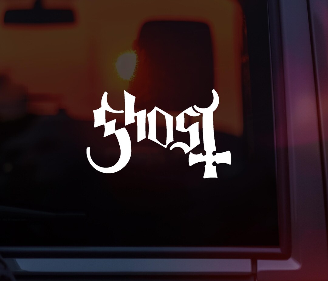 Ghost Logo Sticker Decal - Etsy