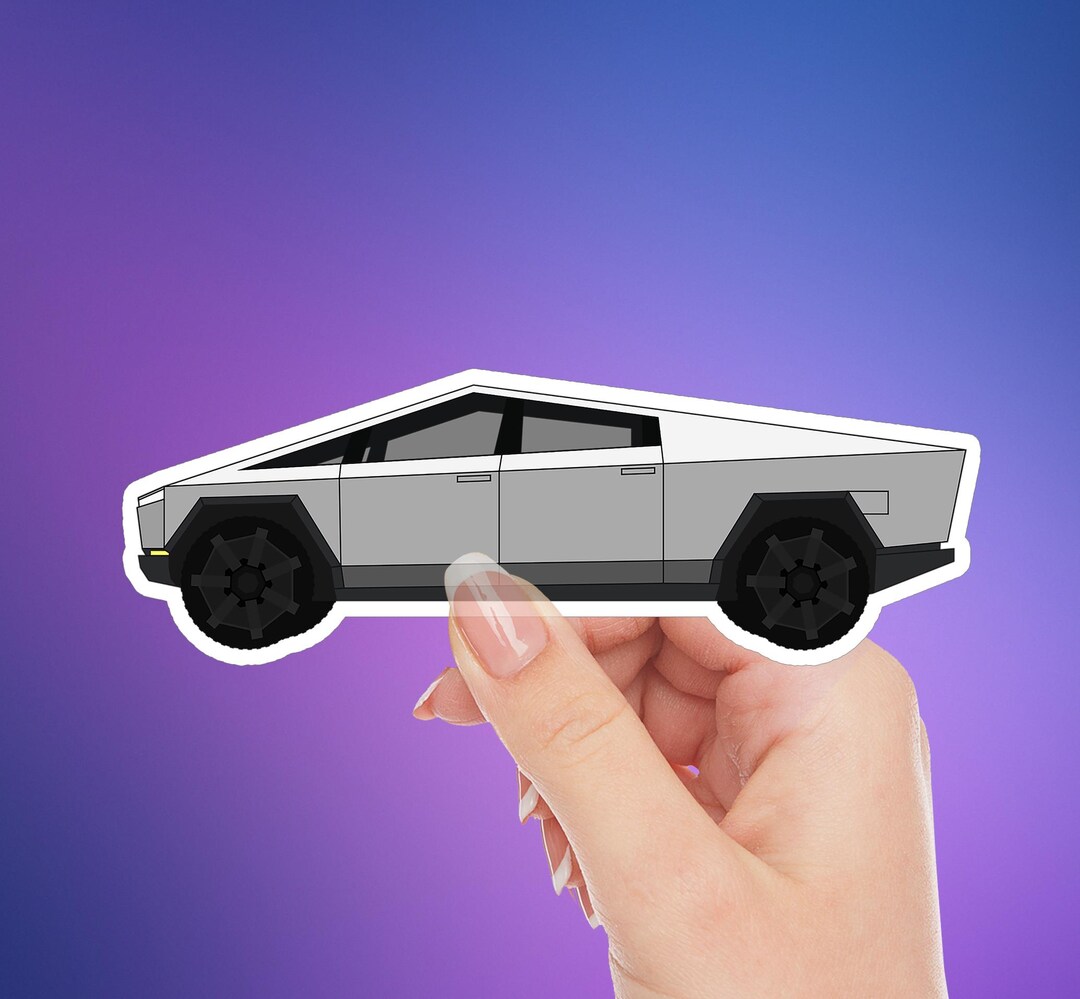 NEW- for Telsa Cybertruck Sticker Vinyl Decal - 4 X 1.3 INCHES - Etsy