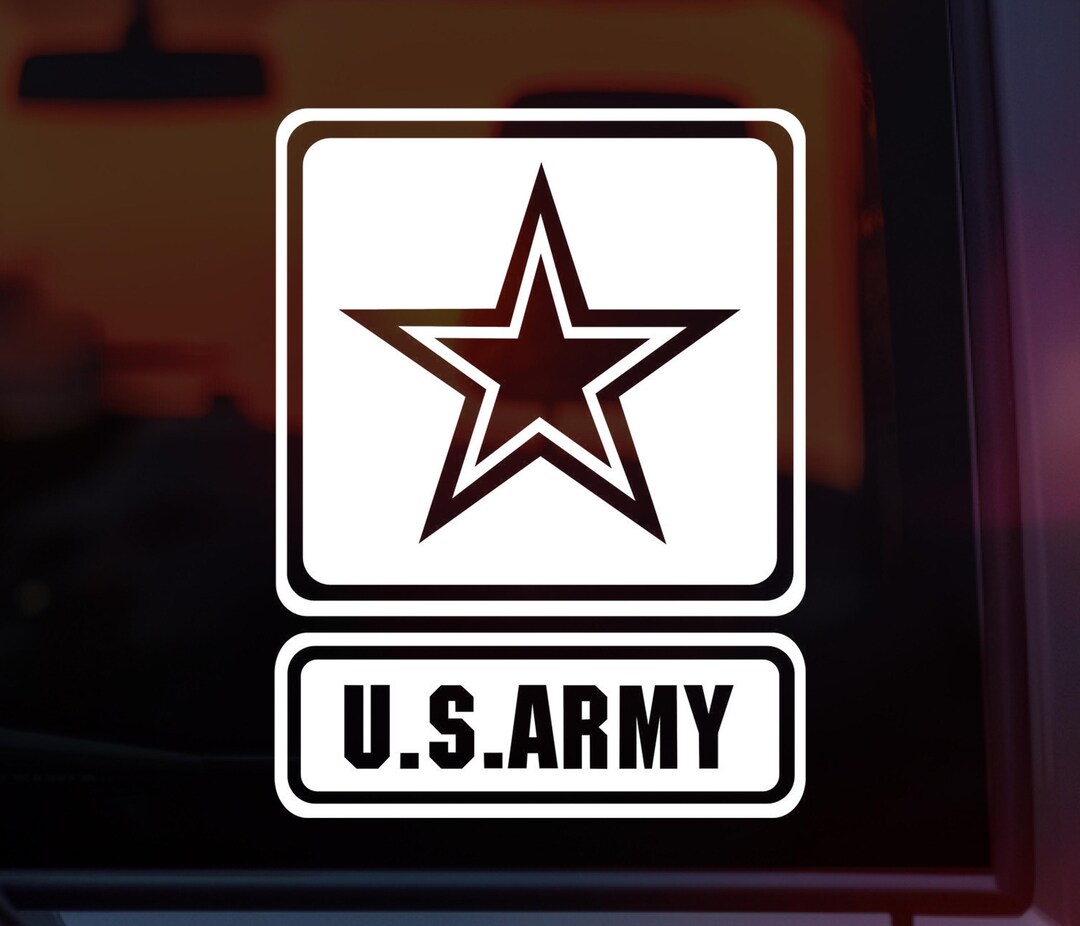 U.S. Army Vinyl Decal: Military Support Emblem, Patriotic Gift - Etsy