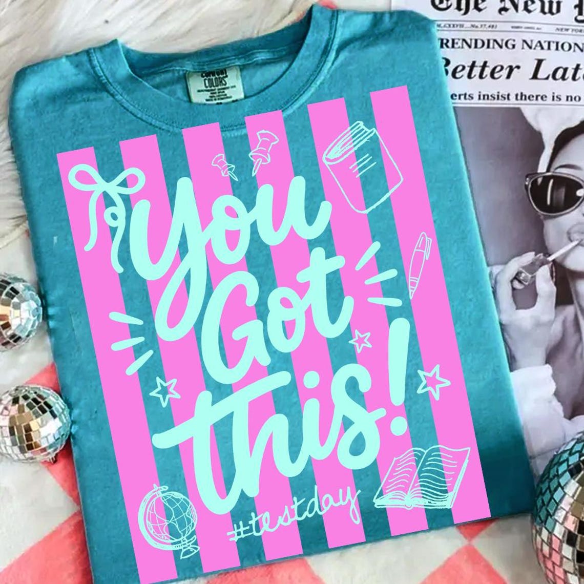 Striped Neon You Got This Testing Day Png, Teacher Testing, Test Day ...