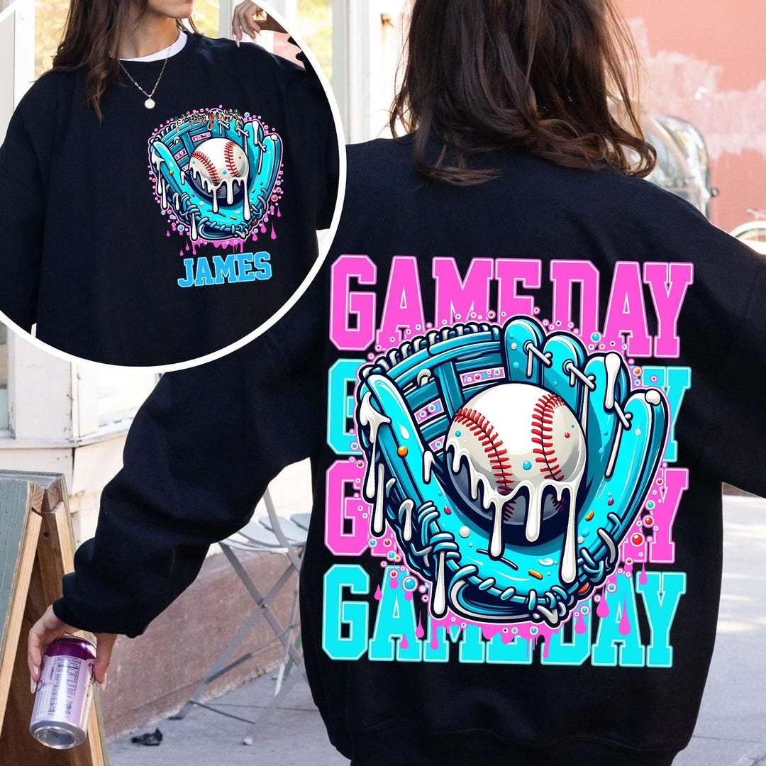 Baseball Game Day Drip Png, Baseball Ice Cream Drip Png, Mama Basebaall ...