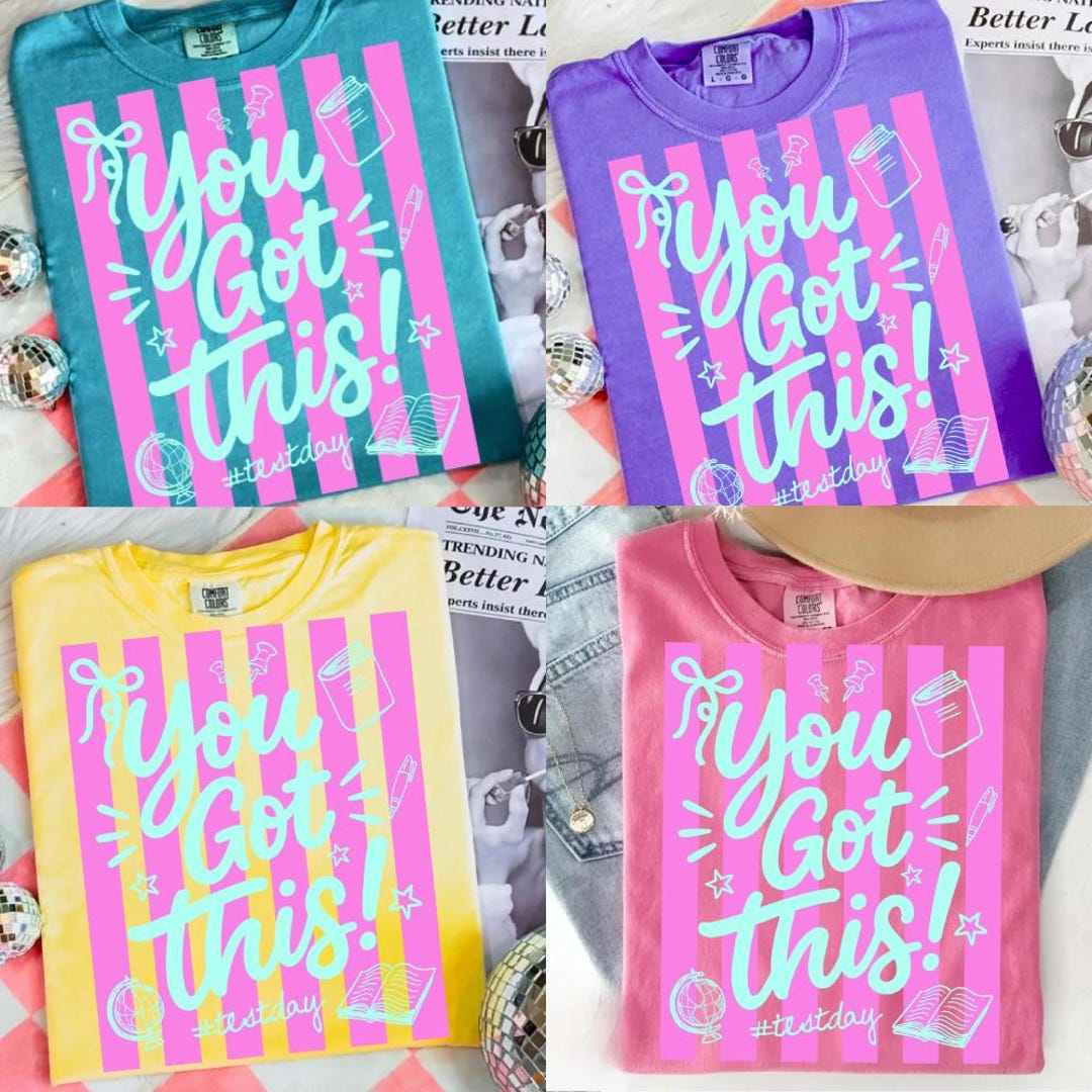 Striped Neon You Got This Testing Day Png, Teacher Testing, Test Day ...