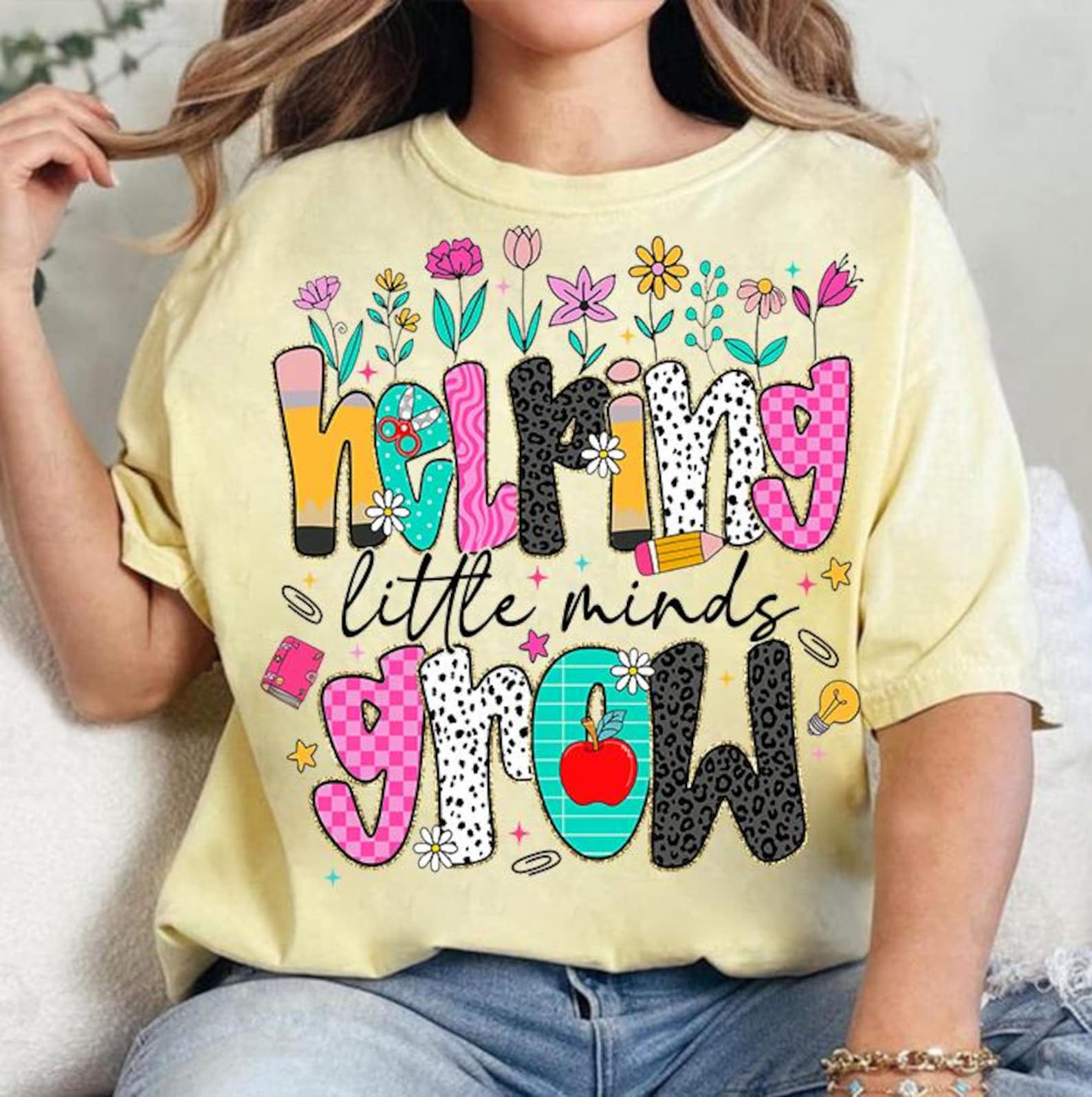 Preppy Teacher Coquette Pencil Bow Glitter Doodle Png, Teacher ...