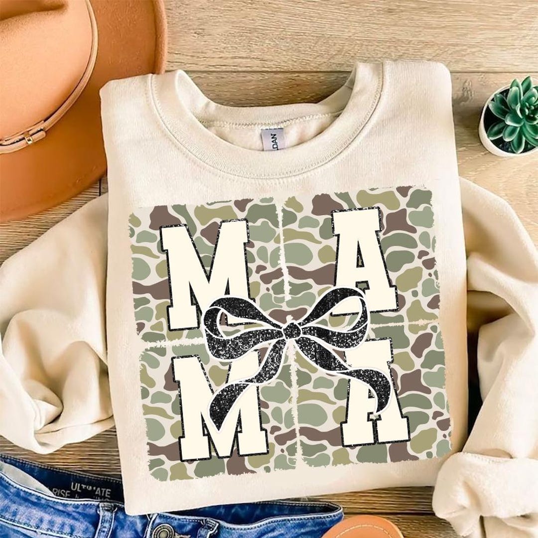 Coquette Camo Mama Png, Mama Bow Camo PNG, Preppy Camo Png, Trendy Camo ...