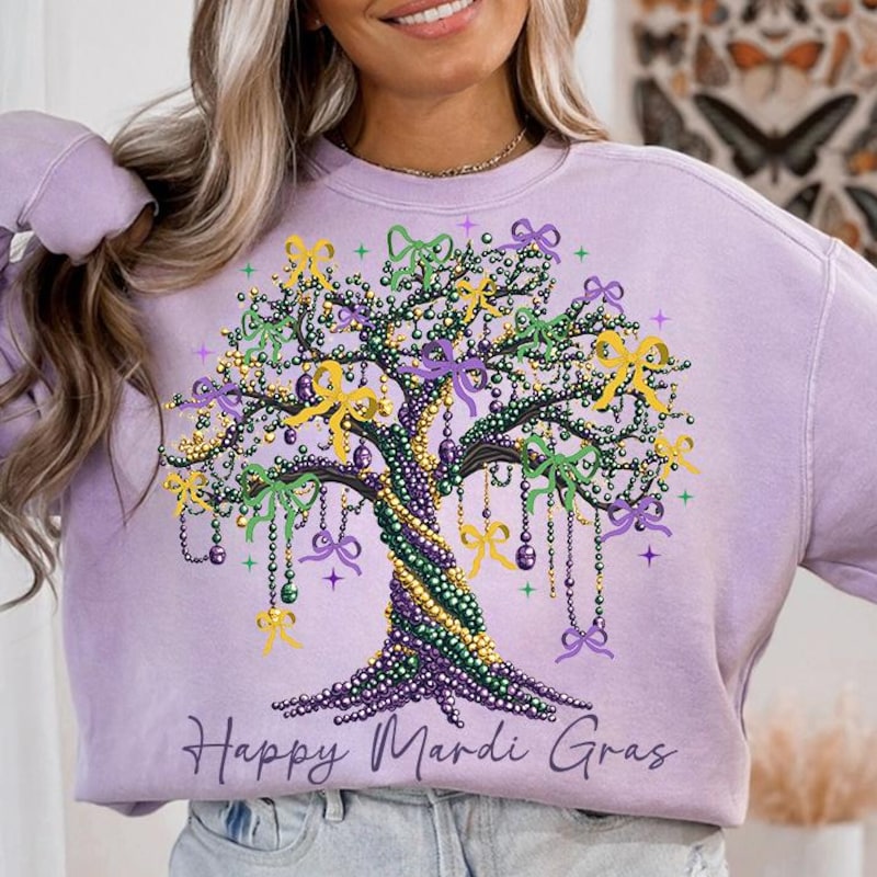 Tree Mardi Gras Png - Etsy