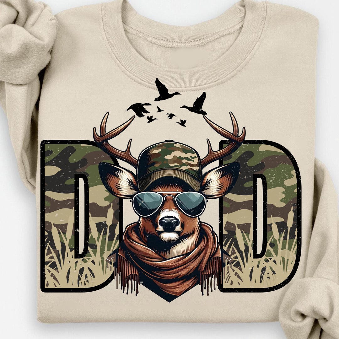Retro Hunter Dad Png, Deer Hunting Png, Camouflage Hunting Shirt Png ...