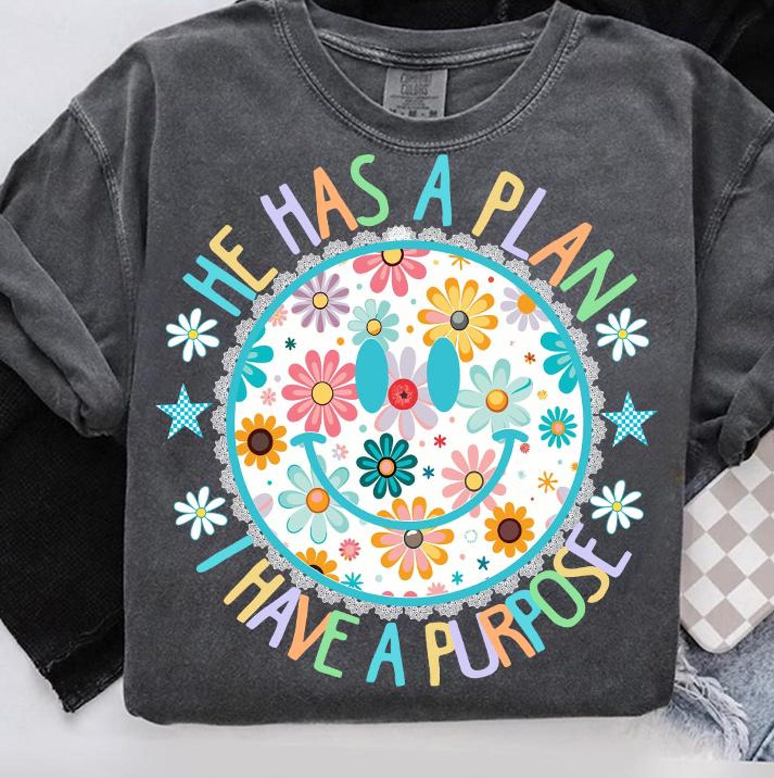 He Has a Plan I Have a Purpose Smiley Floral Png, Christian Women Png ...