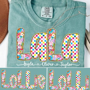 Glitter Lala Lolli Lollie Floral Bundle Png, Mothers Day Png, Preppy ...