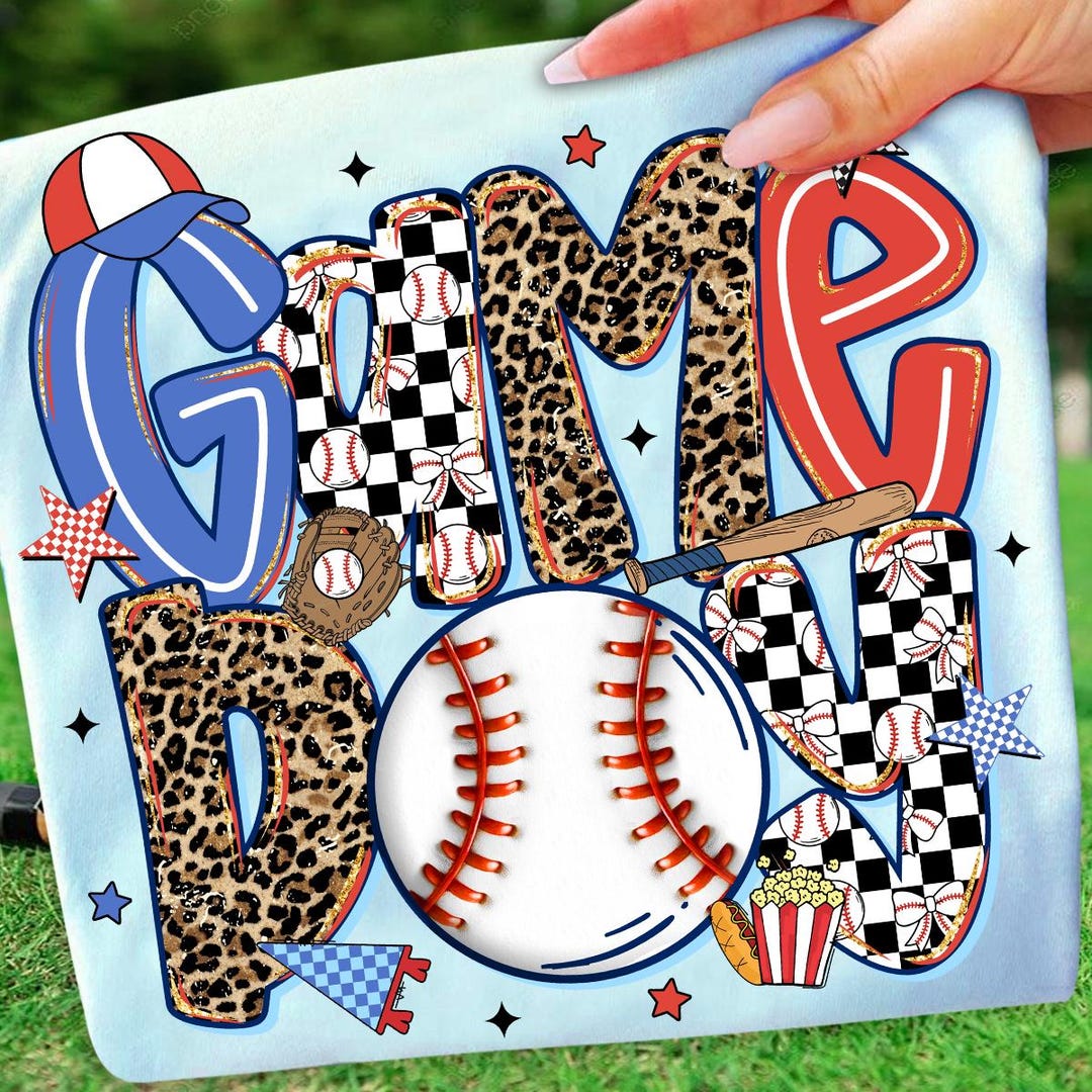 Preppy Game Day Baseball Bow Glitter Png, Hey Batter Batter Swing Png ...