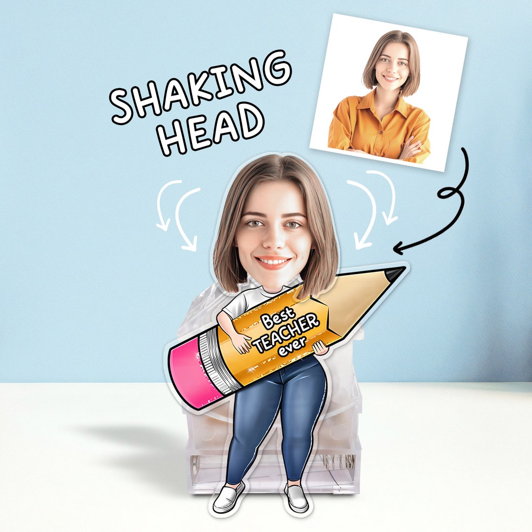 Personalized Photo Shaking Head Standee Head Shaking Ornament Custom ...