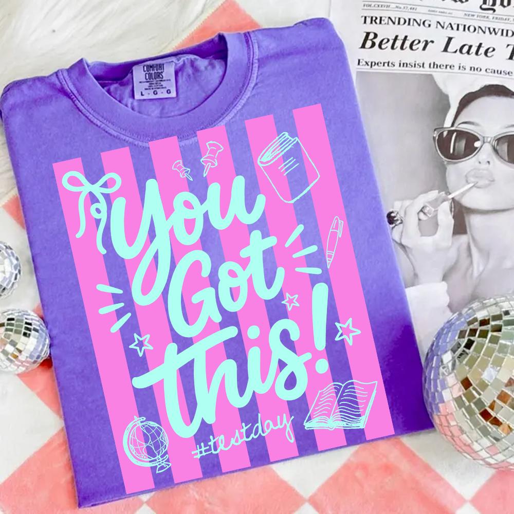 Striped Neon You Got This Testing Day Png, Teacher Testing, Test Day ...