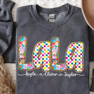 Glitter Lala Lolli Lollie Floral Bundle Png, Mothers Day Png, Preppy ...