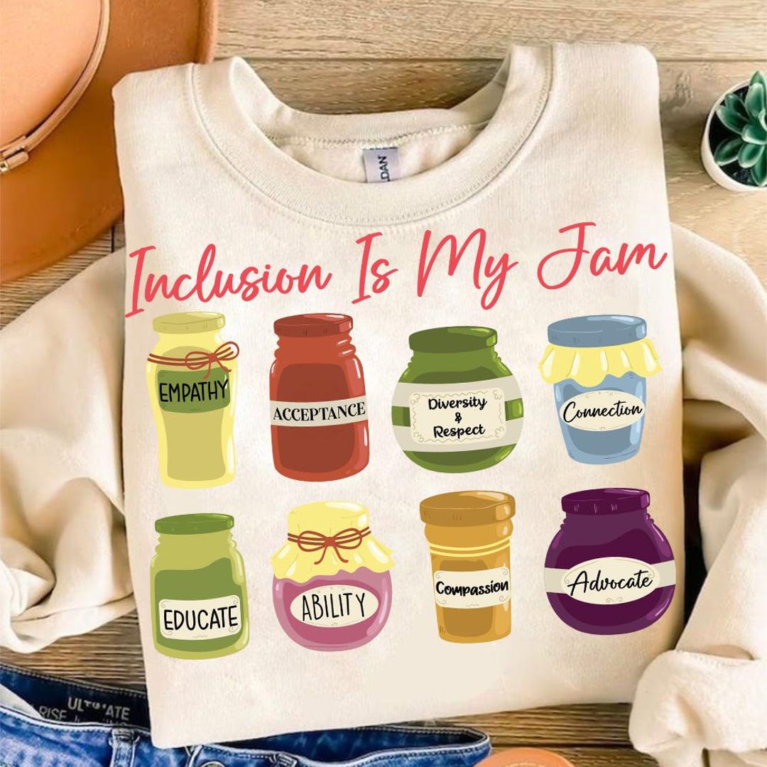 Inclusion is My Jam Autism Awareness Png, Inclusion Shirt ...