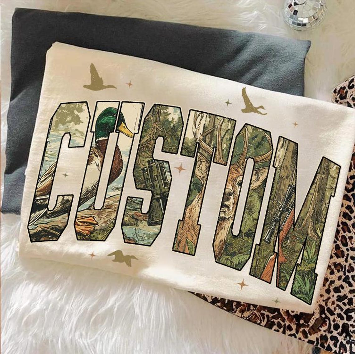 Retro Custom Camo Hunting Design Png, Dove Season With Old School Camo ...