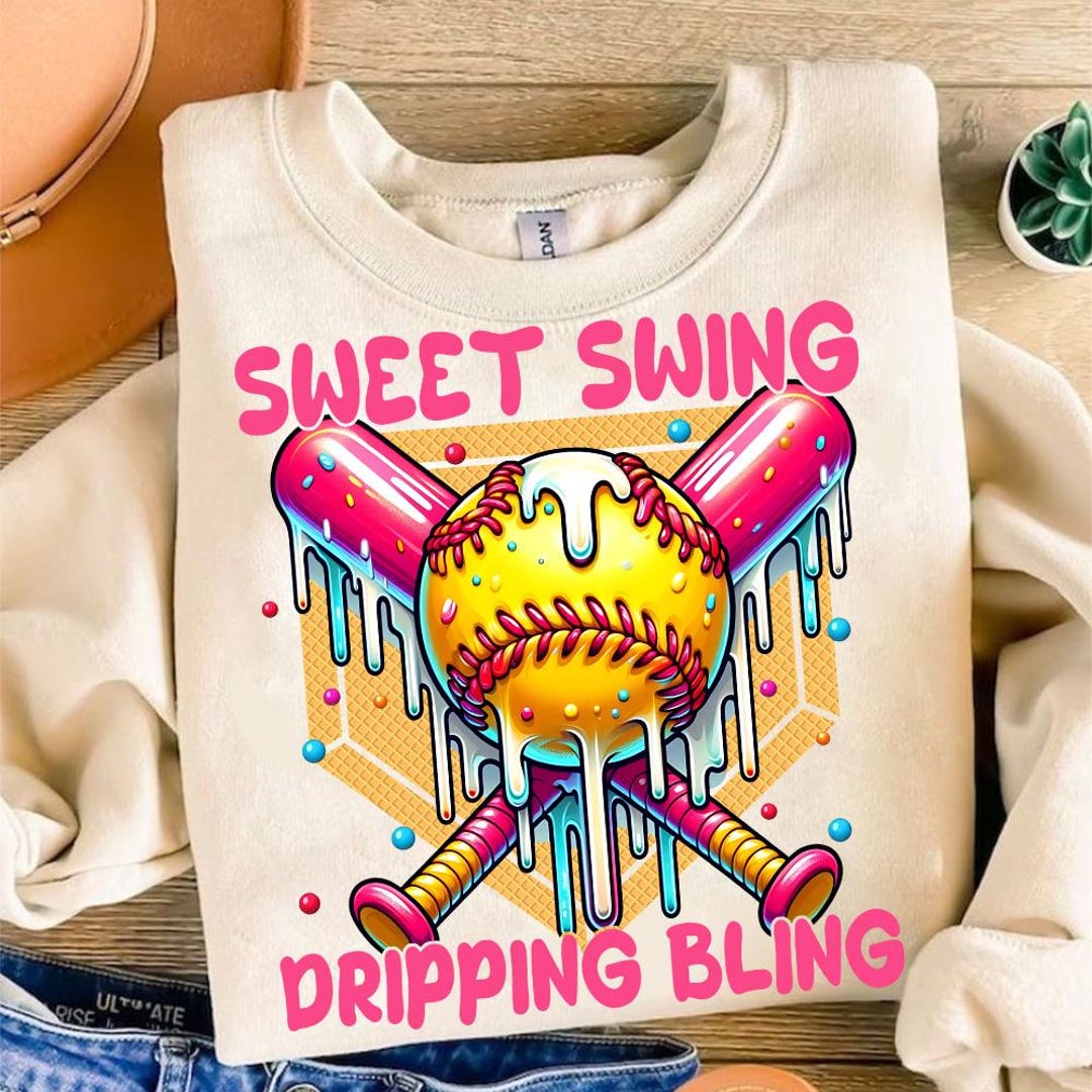 Softball Home Plate Ice Cream Drip PNG, Softball Sport Team Png ...