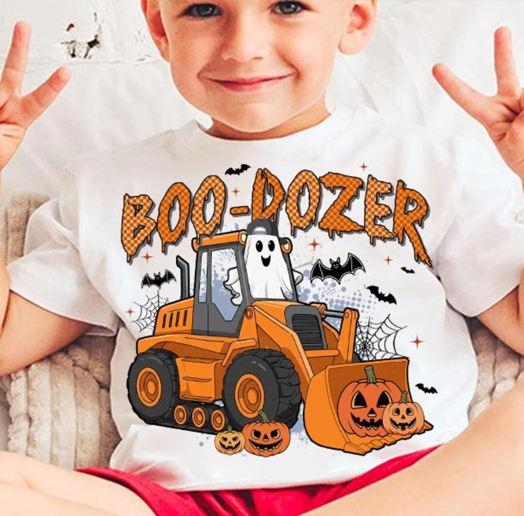 Boo Dozer PNG, Boy Fall PNG, Halloween Kid Png, Funny Halloween Png ...