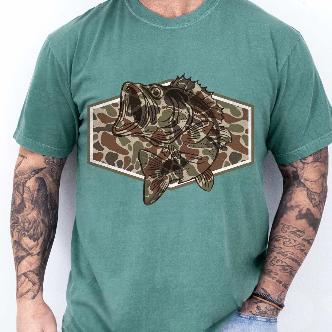 Camo Fish PNG, Bass Png, Angler Png, Fish Patch Png, Frame, Hunting Png ...