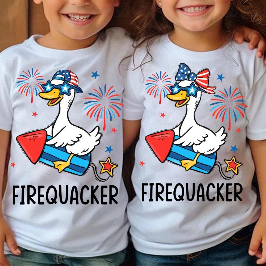 Firequacker Boy Girl 4th of July Kids Png, Boy Girl America Png ...