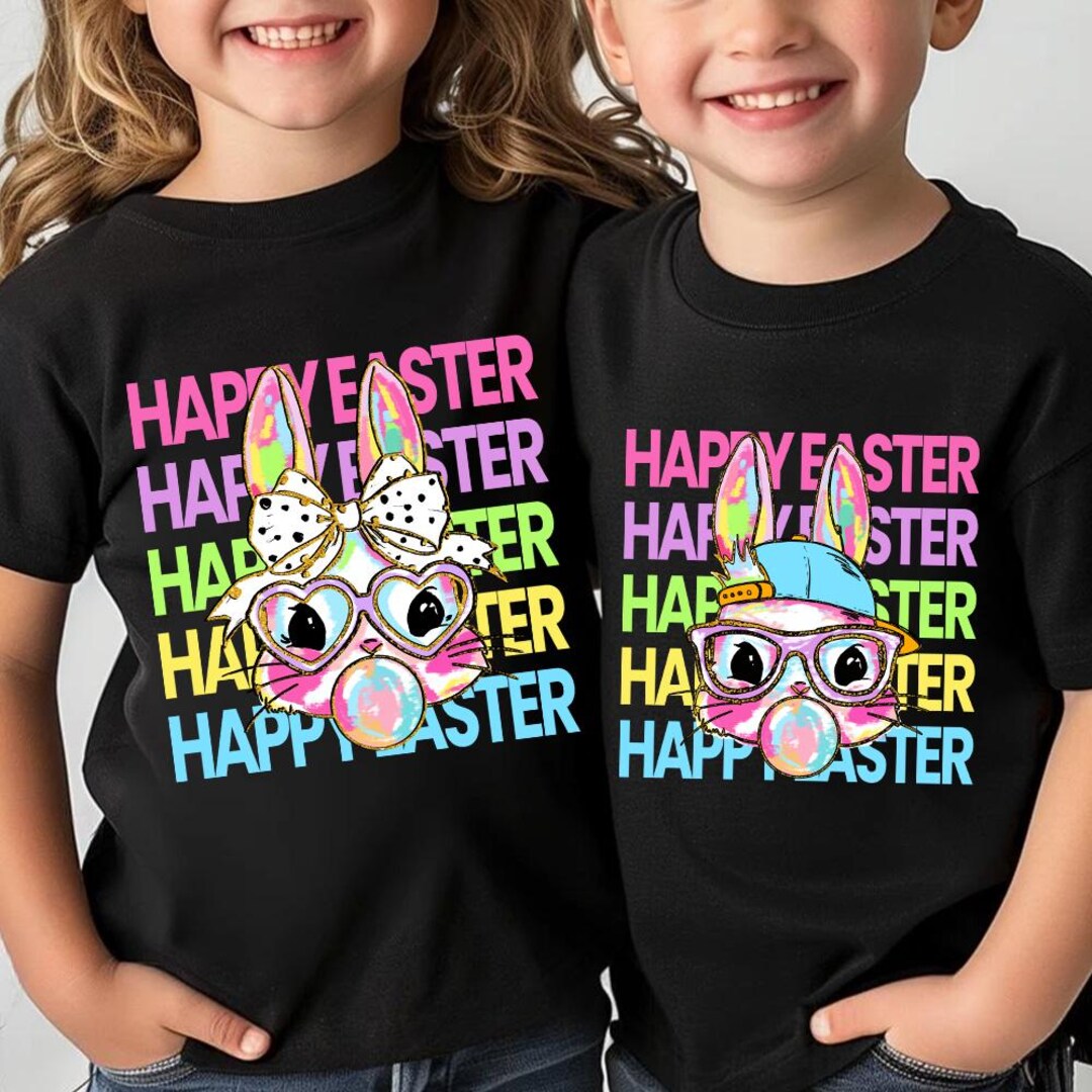 Happy Easter Bunny Png, Boy Girl Easter Png, Toddler Kids Easter Png ...
