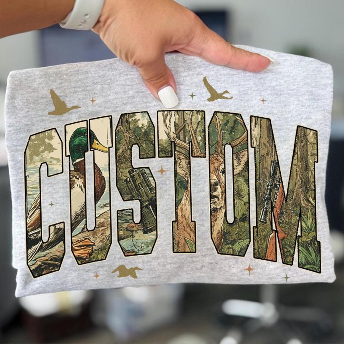 Retro Custom Camo Hunting Design Png, Dove Season With Old School Camo ...