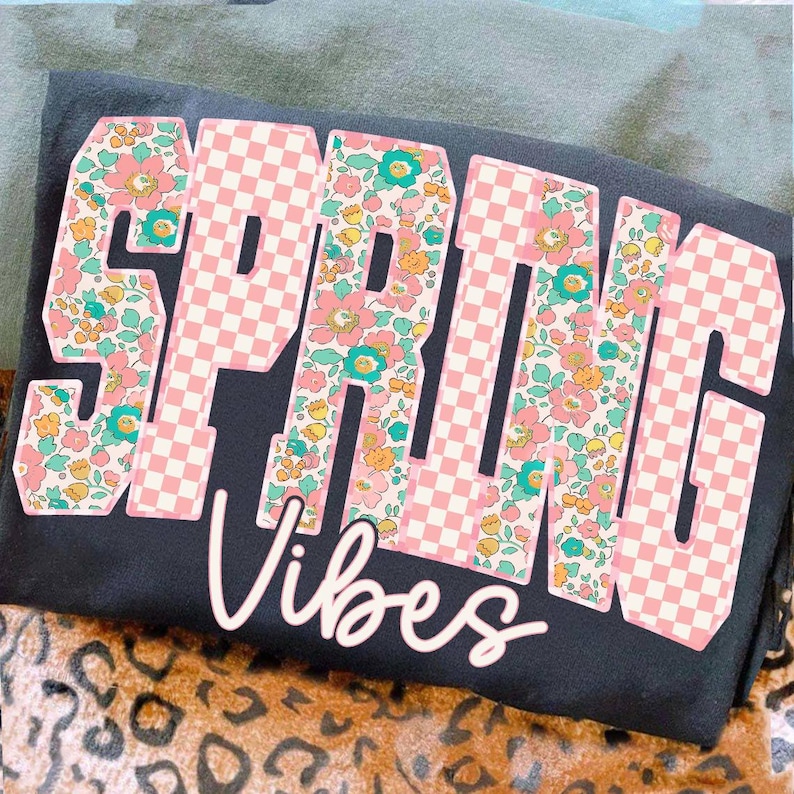 Retro Spring Season PNG, Spring Easter Design, Checkered Easter Png ...