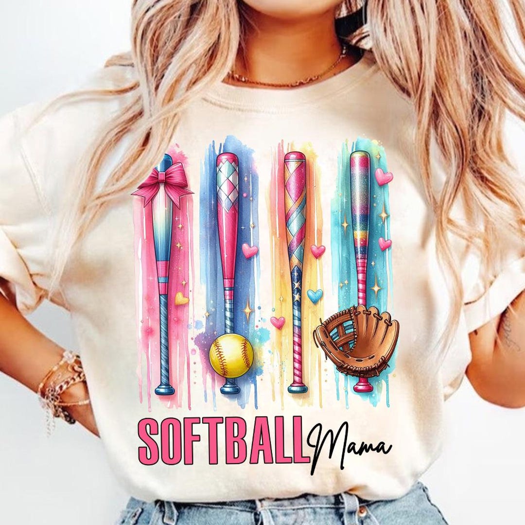 Softball Mama Drip Png, Coquette Softball Drip Png, Mama Softball ...