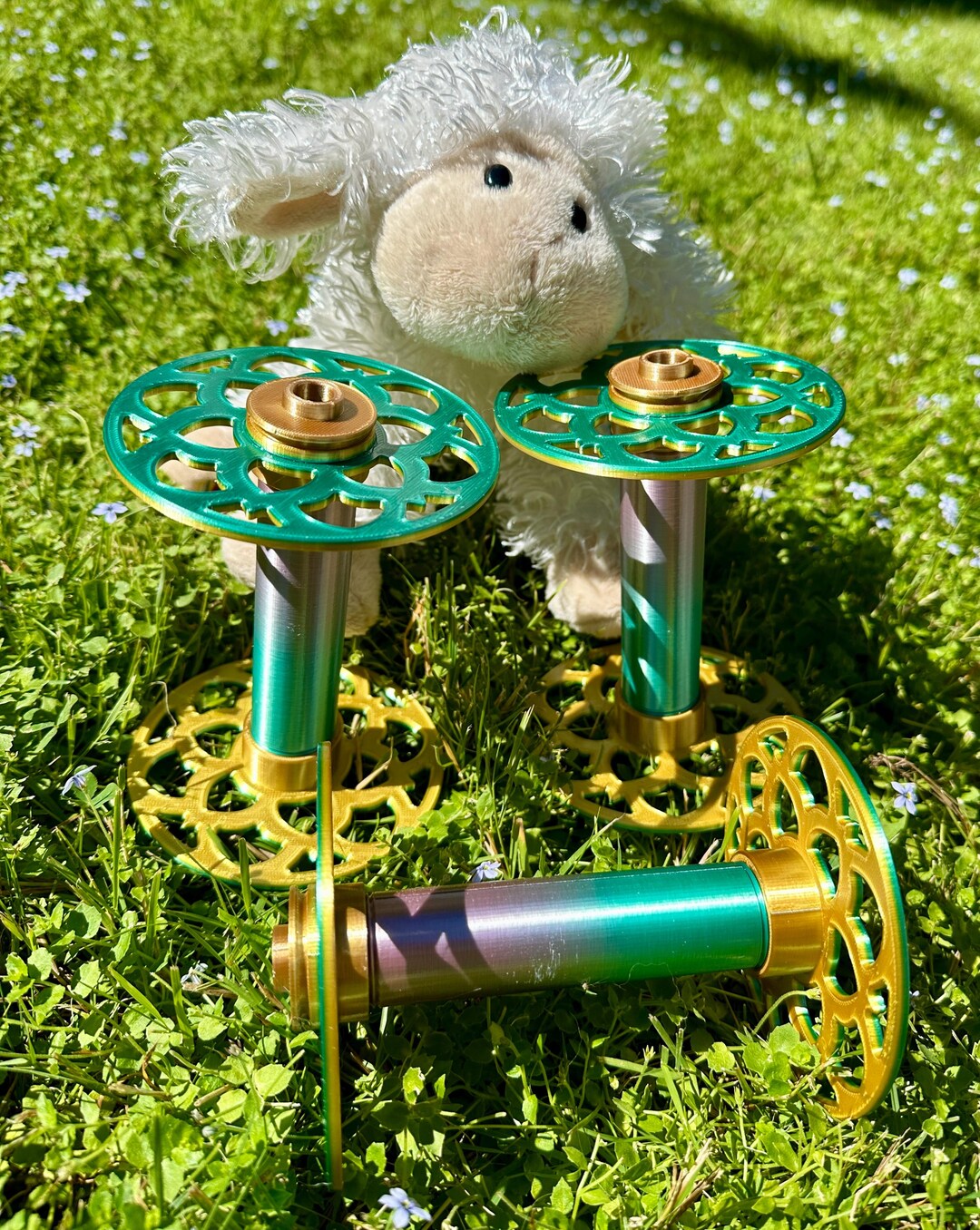 Set of 3 Electric Eel Spinning Wheel 6.0 & 6.1 Bobbins 3D Printed EEW 6 ...